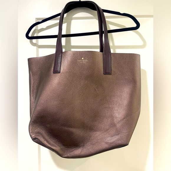 kate spade | Bags | Kate Spade Ny Arch Love Birds Leather Tote Bag ...